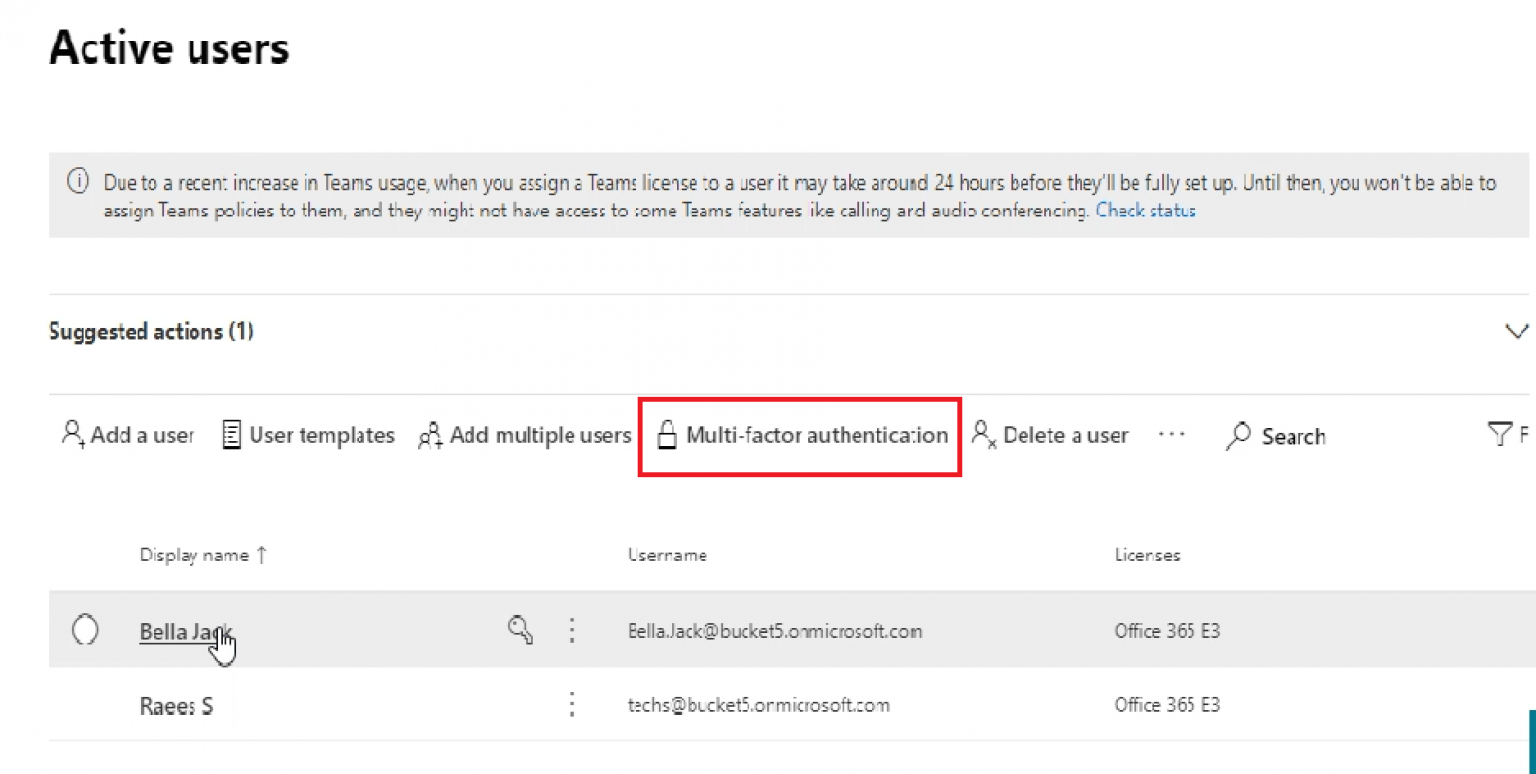 How To Enable Multi Factor Authentication On Ms O365 Techsbucket More Stuff