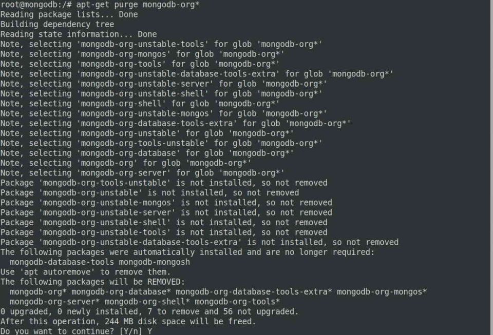 TechsBucket - uninstall mongodb