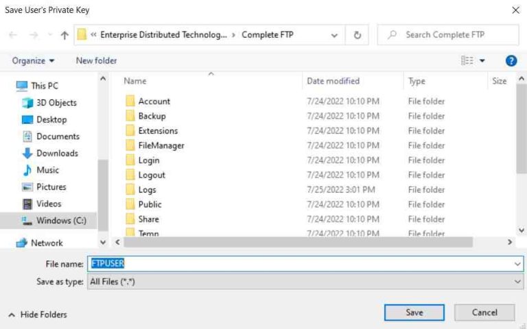 Setup free SFTP server on windows - TechsBucket