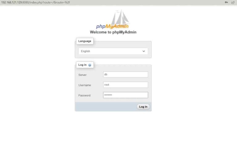 TechsBucket - phpmyadmin login